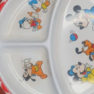Disney | Dining | Vintage Disney Mickey Mouse Toddler Plate 984 | Poshmark